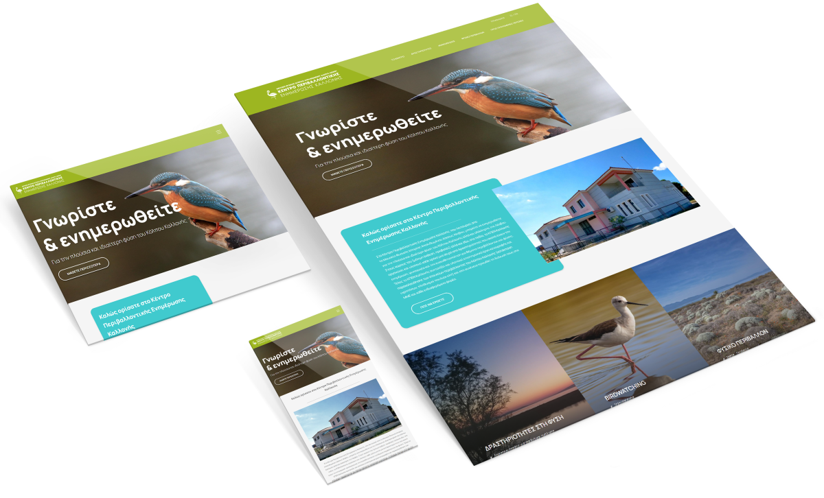 Νέο site για το Κέντρο Περιβαλλοντικής ενημέρωσης Καλλονής | Pelagus Creative Web