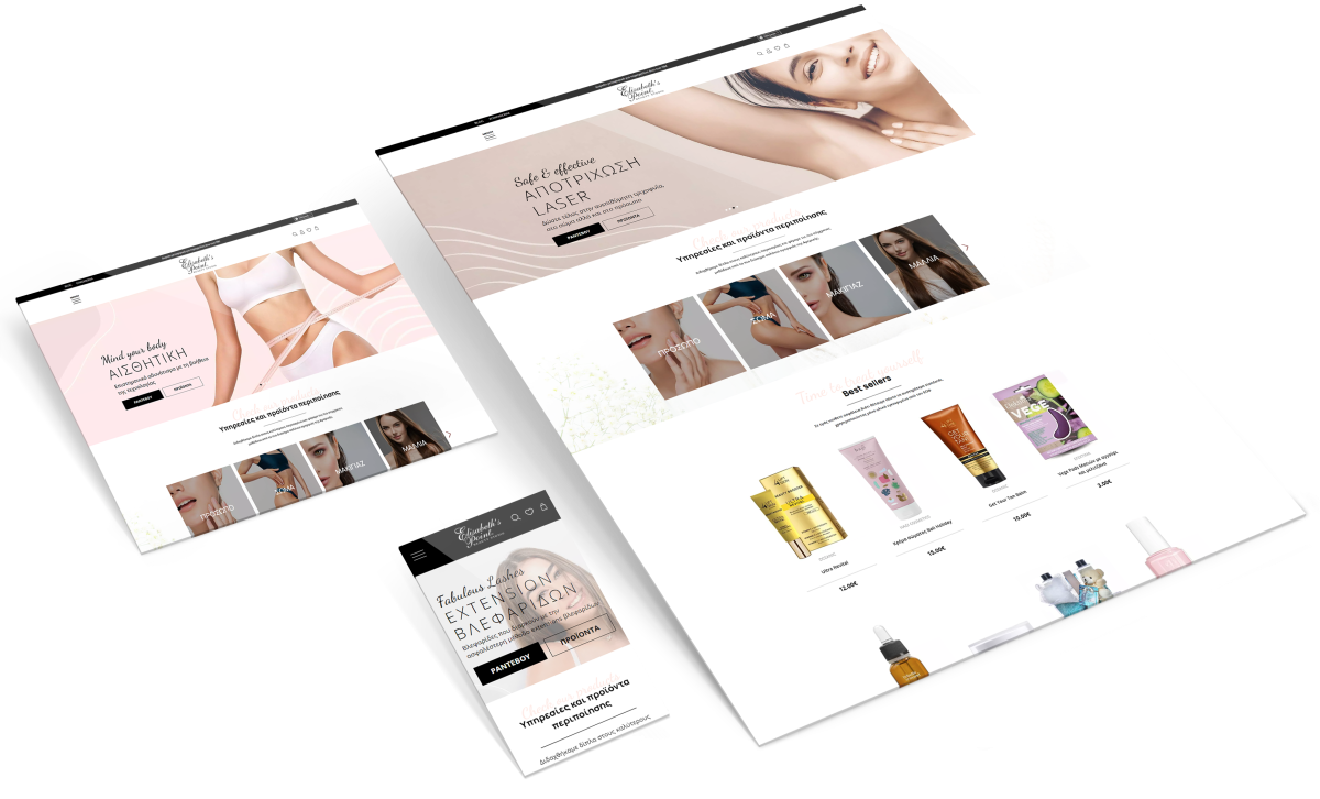Επανασχεδιασμός ιστοσελίδας για το Elisabeths Point Beauty Studio | Pelagus Creative Web